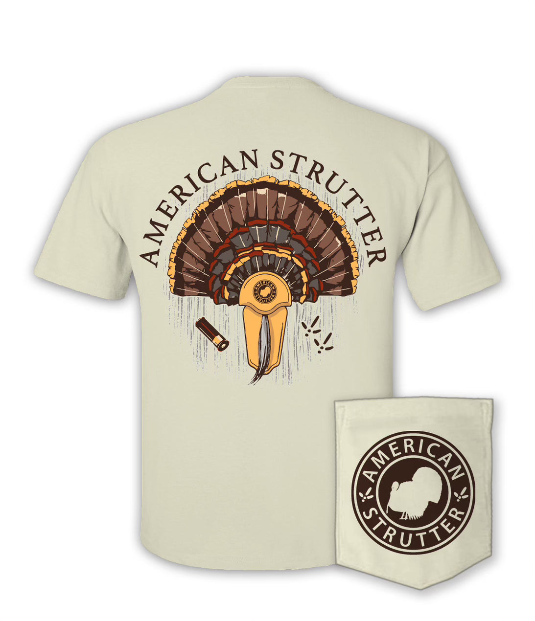 American Strutter® 'Trophy' T-Shirt (Ivory)